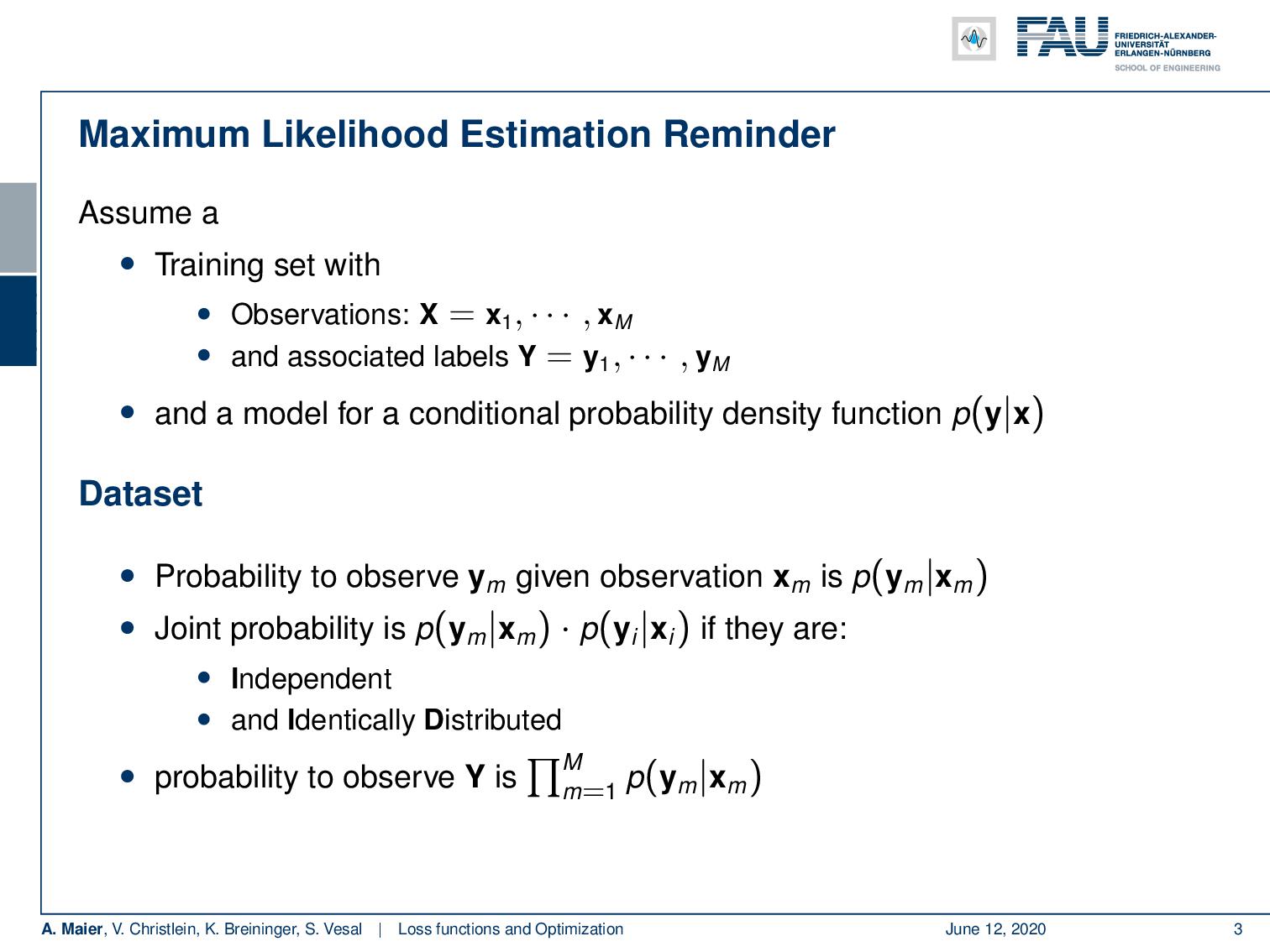 Lecture Notes in Deep Learning: Loss and Optimization - Part 1 ...