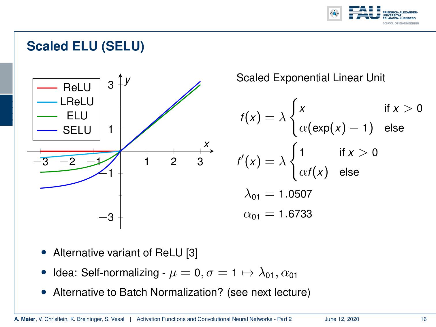 Lecture Notes in Deep Learning: Activations, Convolutions, and Pooling ...