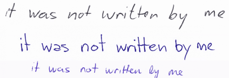 Spatio-Temporal Handwriting Imitation - Pattern Recognition Lab