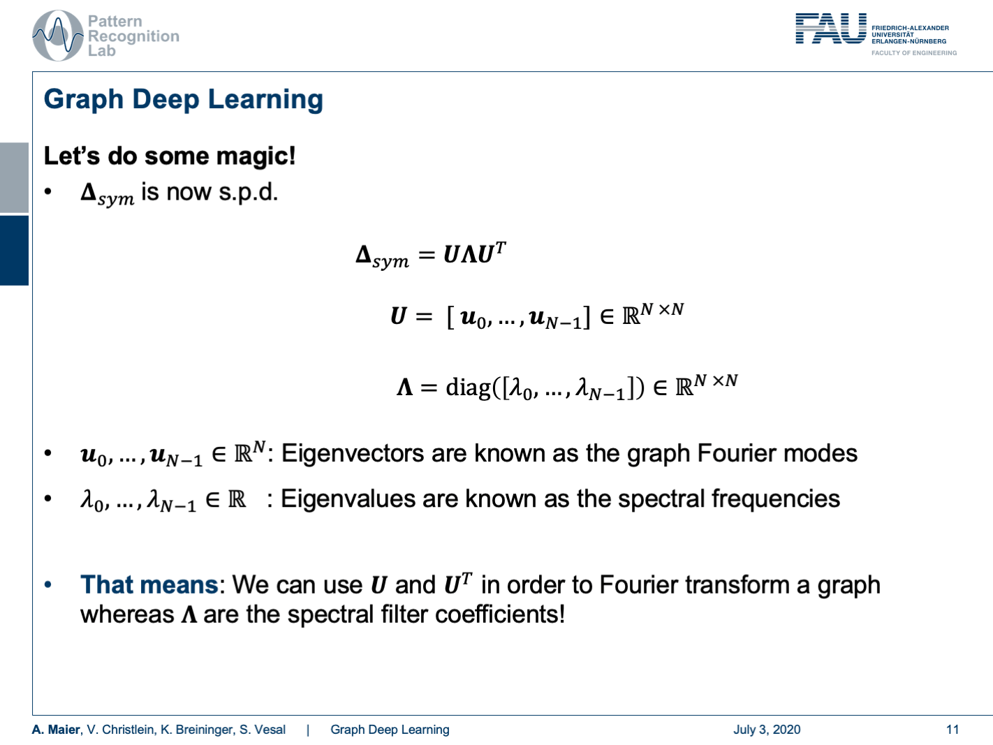Lecture Notes In Deep Learning Graph Deep Learning Part 1 Pattern Recognition Lab
