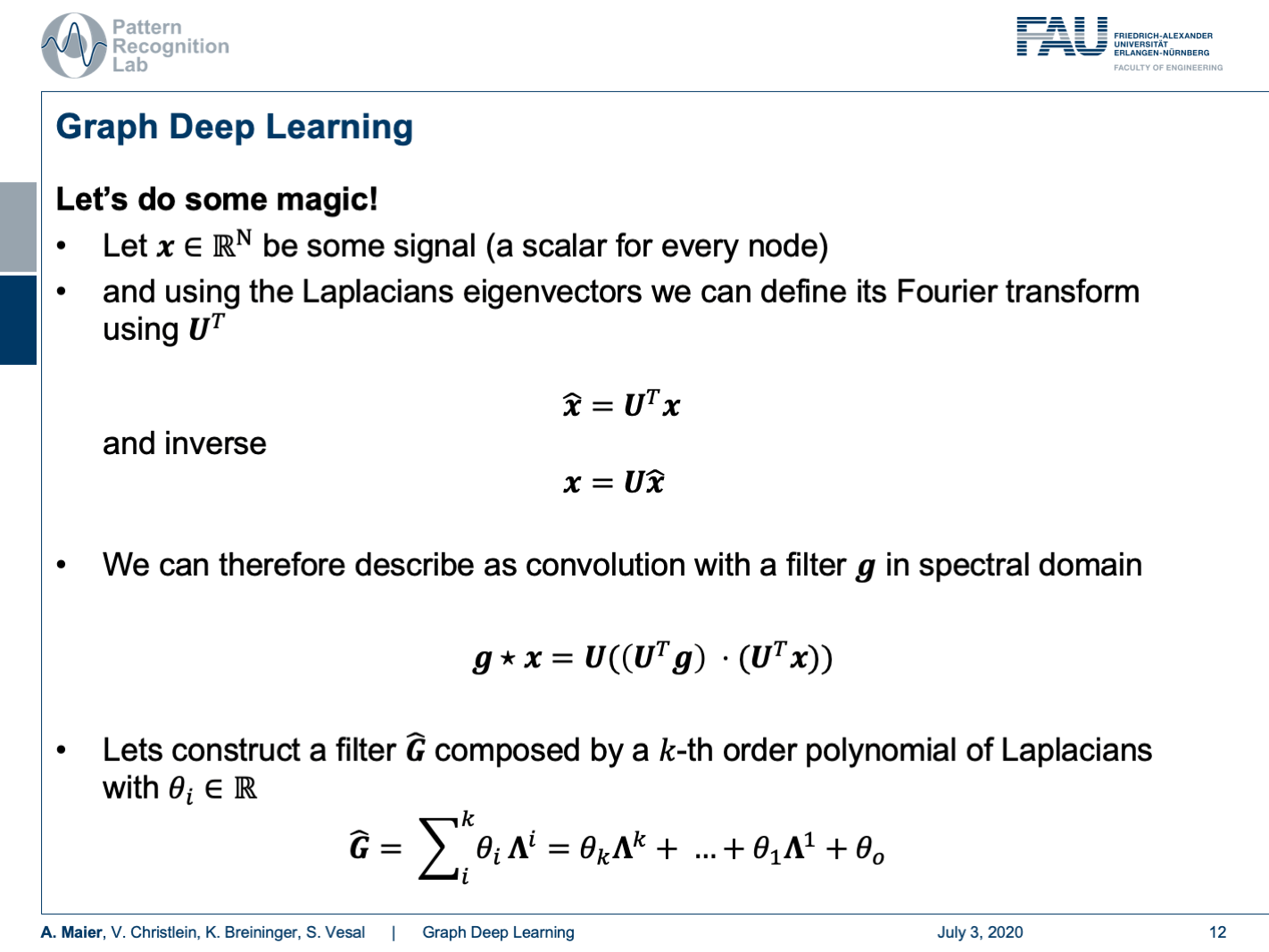 Lecture Notes In Deep Learning Graph Deep Learning Part 1 Pattern