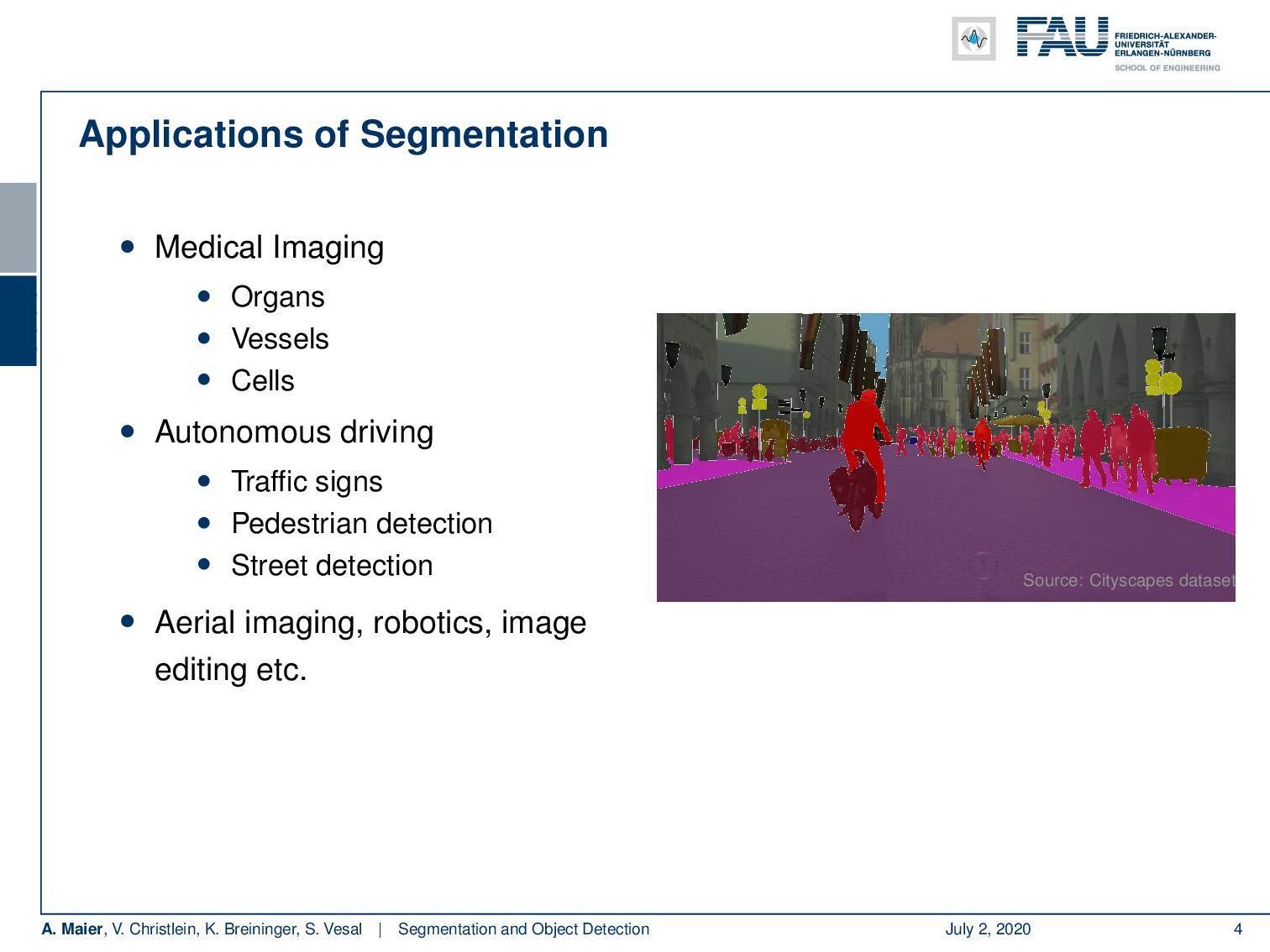 Lecture Notes in Deep Learning: Segmentation and Object Detection ...