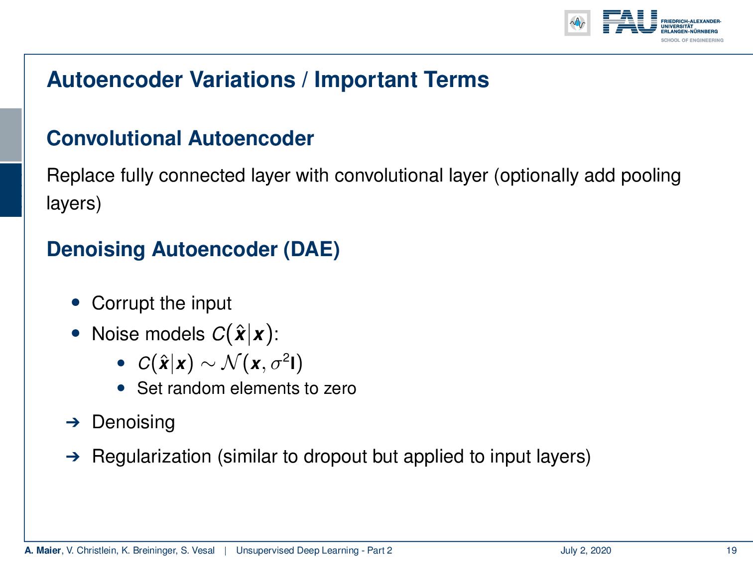 Lecture Notes in Deep Learning: Unsupervised Learning - Part 2 ...