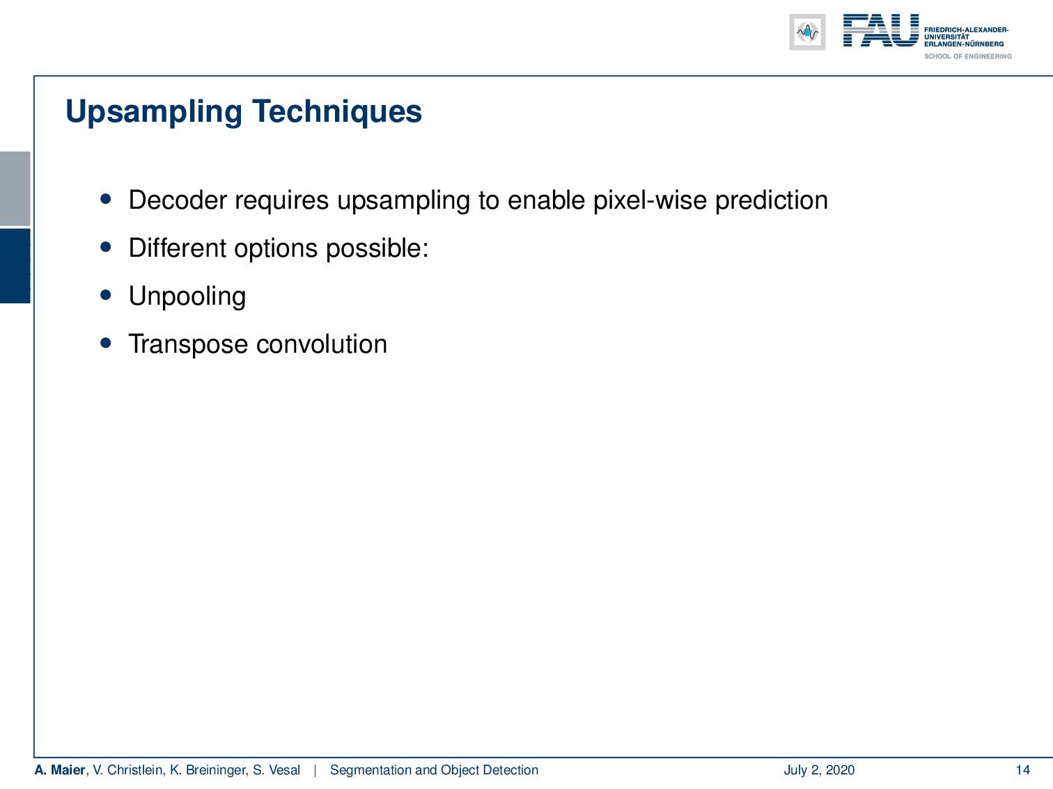 Lecture Notes In Deep Learning Segmentation And Object Detection Part 1 Pattern Recognition Lab 9847