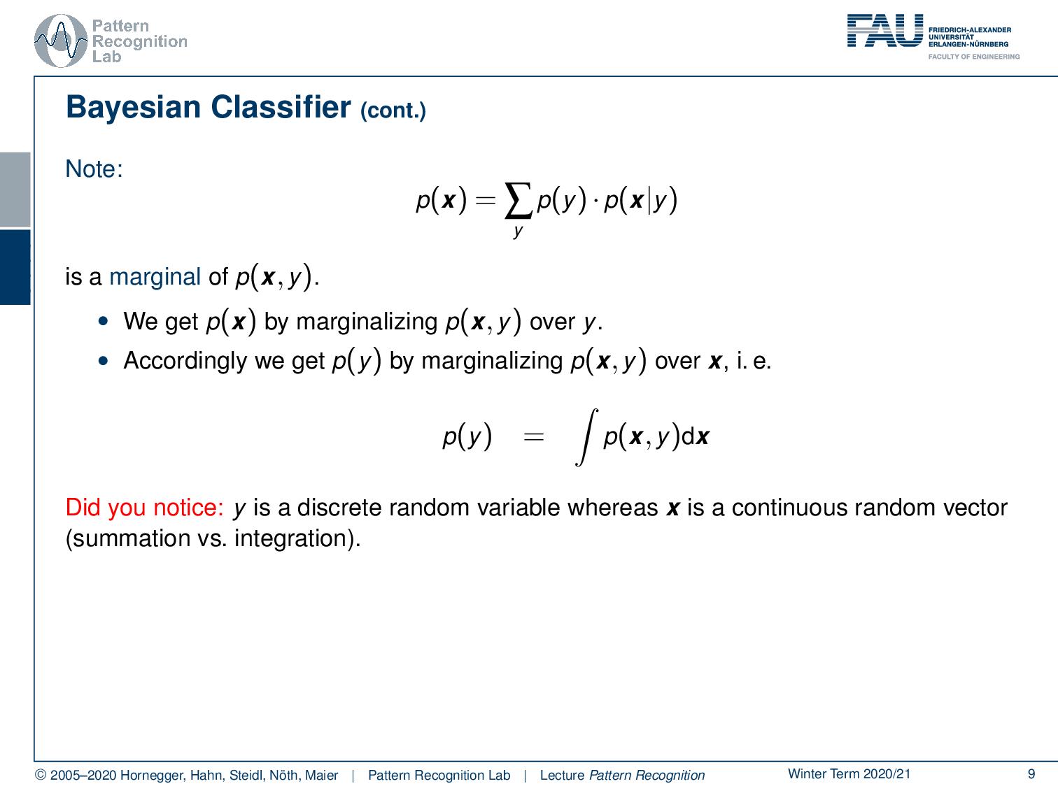 Lecture Notes In Pattern Recognition Episode 3 Basics Bayes Theorem Pattern Recognition Lab