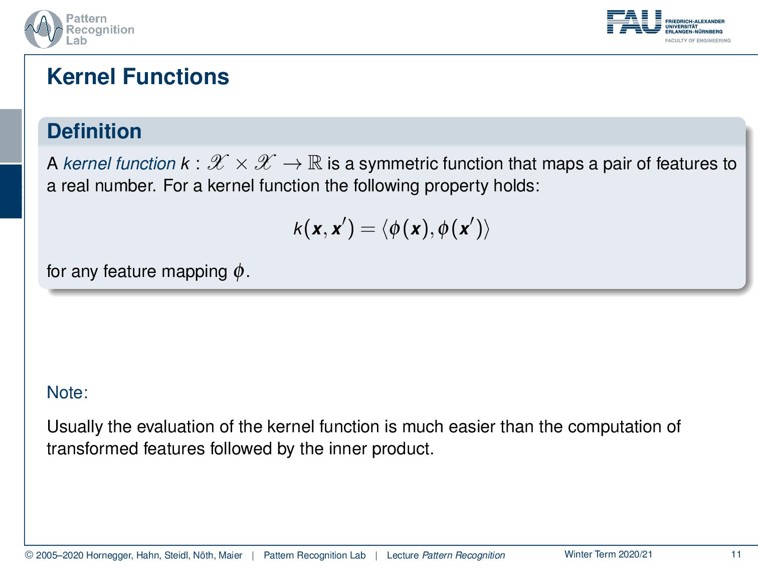 Lecture Notes In Pattern Recognition Episode 26 Mercers Theorem And The Kernel Svm Pattern 