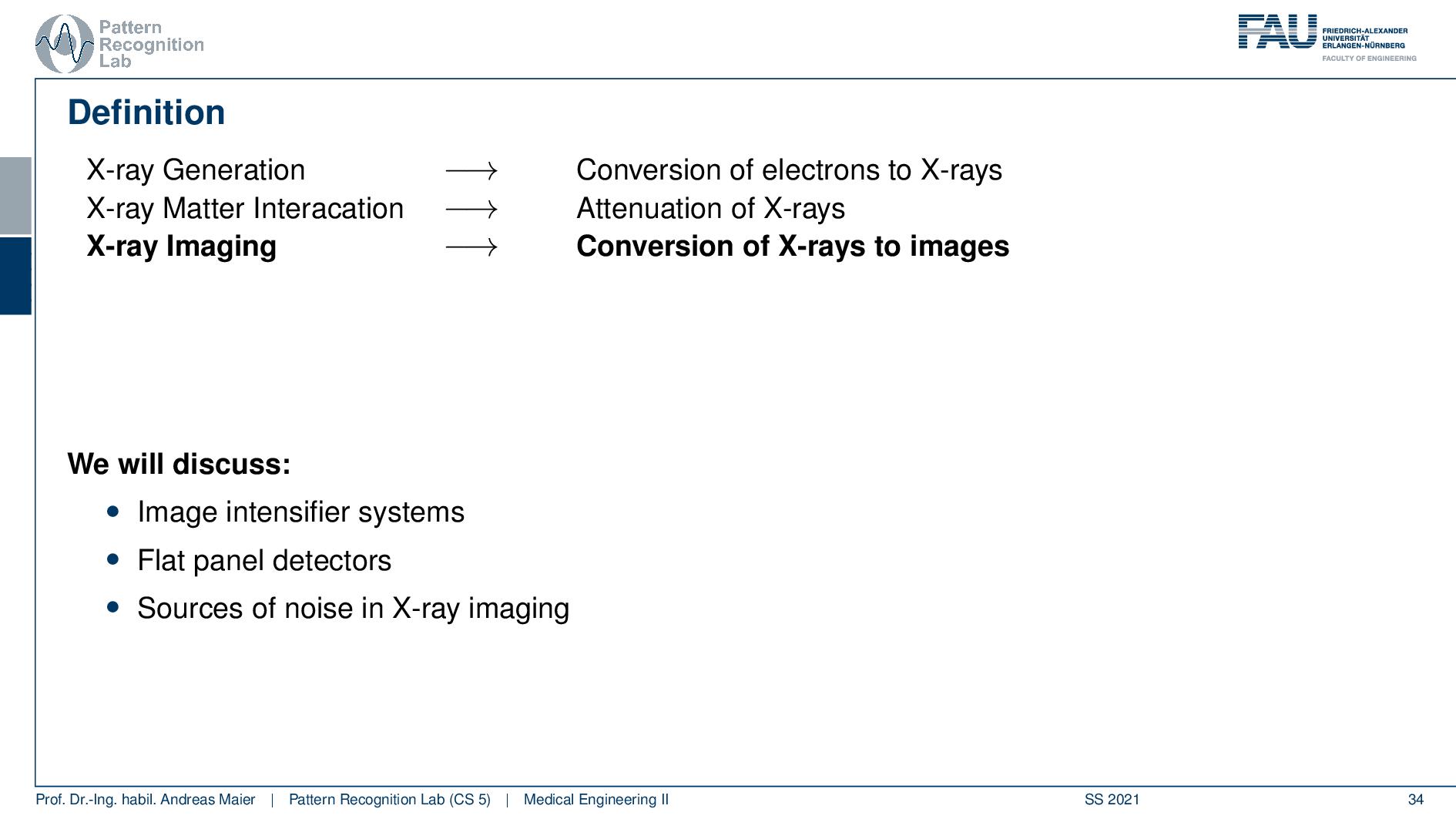 X-Ray Detection - Pattern Recognition Lab